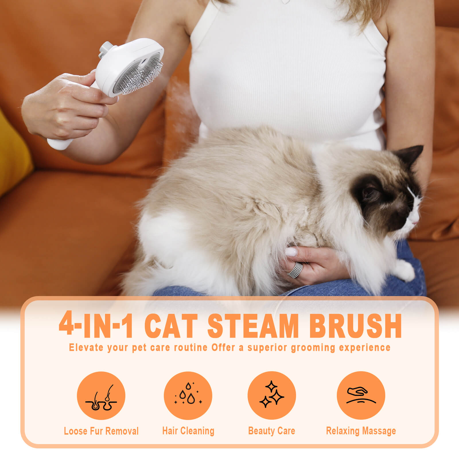 Pet Steam Brush Furgo